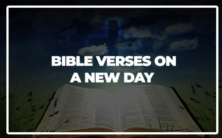 35 Bible Verses About A New Day (Explained) - Bible Repository