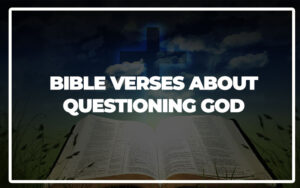 35 Bible Verses About Questioning God - Bible Repository
