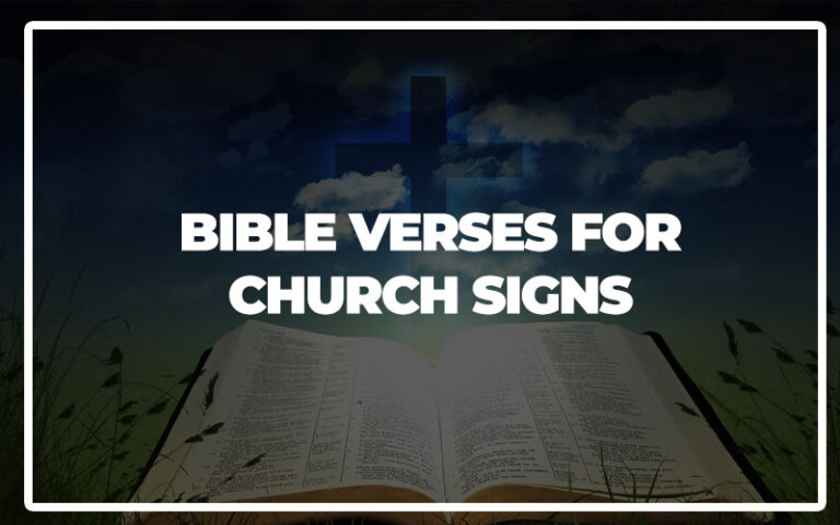 35 Bible Verses About for Church Signs - Bible Repository