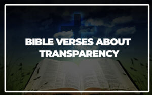 35 Bible Verses About Transparency - Bible Repository