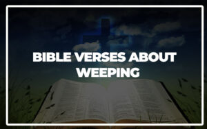 35 Bible Verses About Weeping - Bible Repository