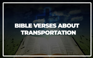 35 Bible Verses About Transportation - Bible Repository