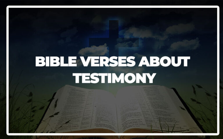 35 Bible Verses About Testimony - Bible Repository