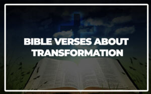 35 Bible Verses About Transformation - Bible Repository